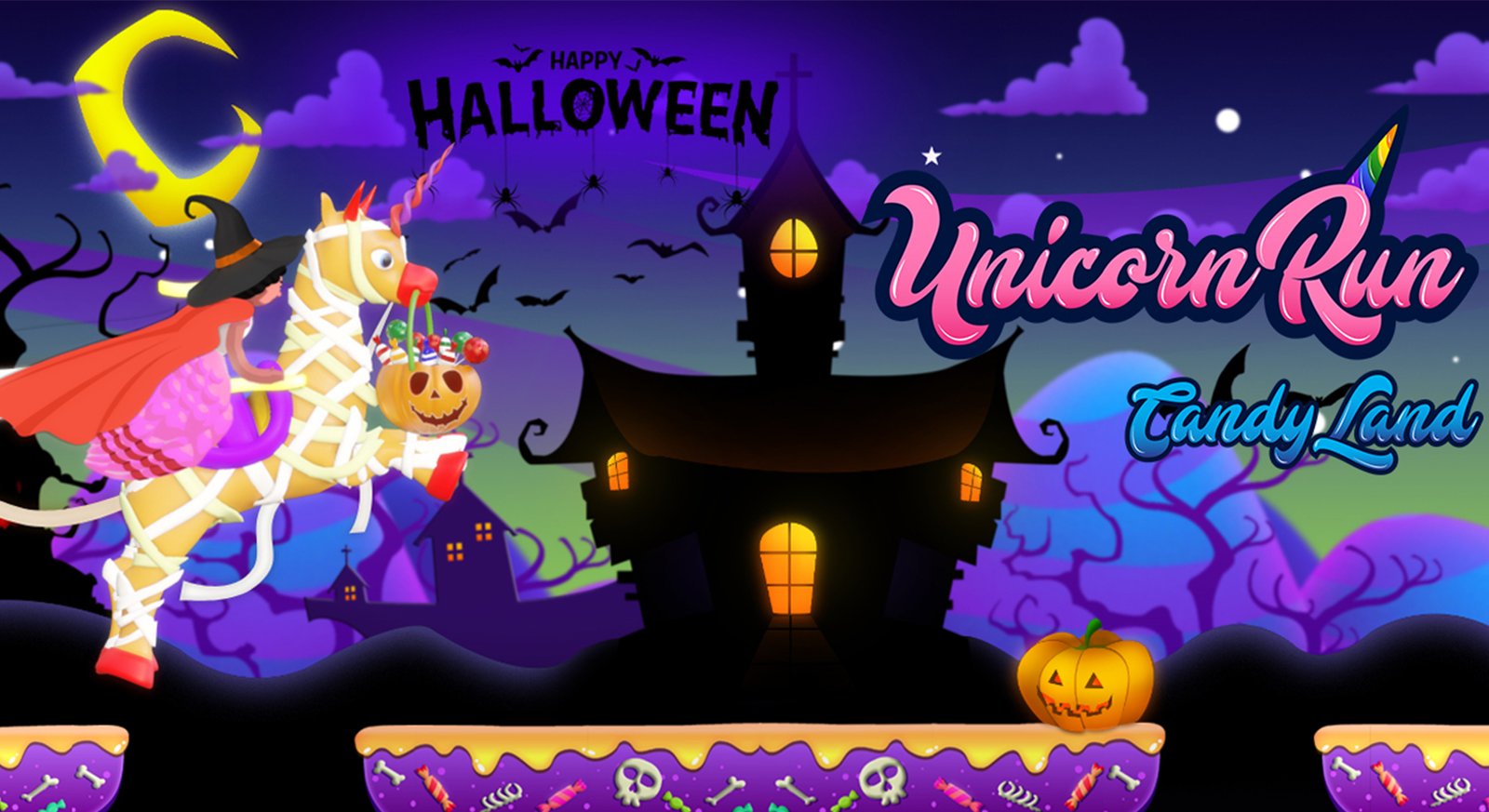 Stay Tuned For New Updates On Unicorn Run Candy Land - Hashbyte Studio